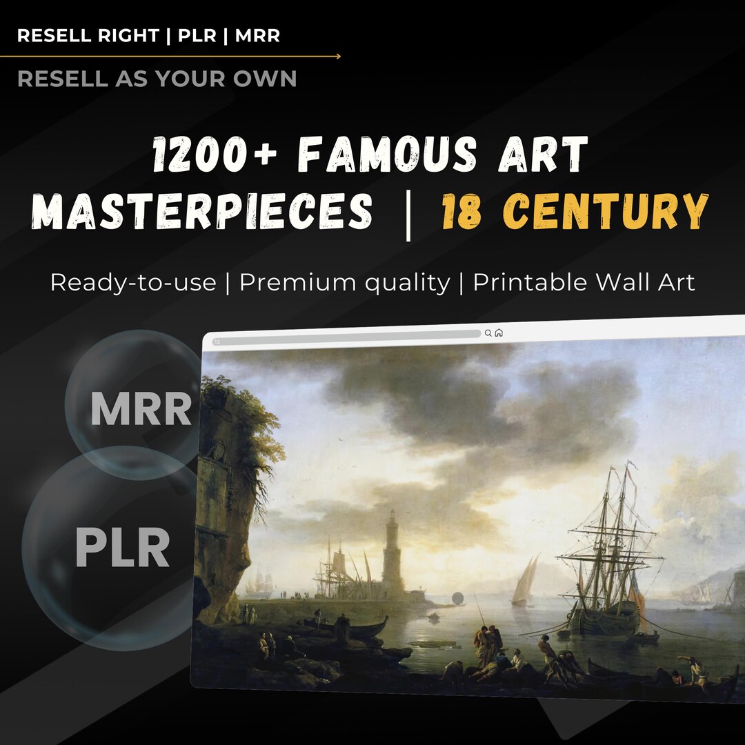 1,200+ 18th Century Famous Art Paintings Bundle | Rococo, Neoclassicism ...