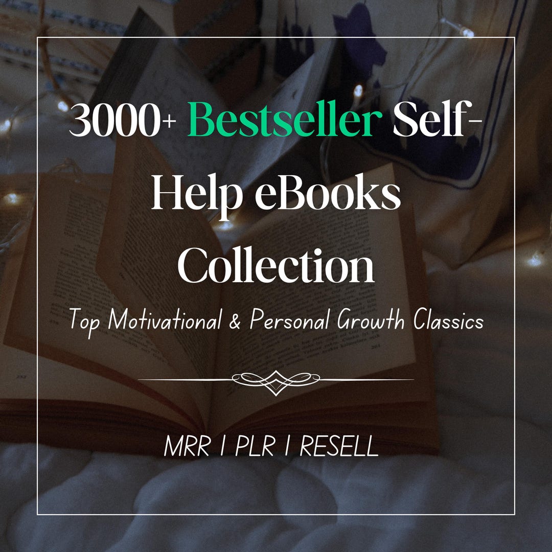 3000+ Bestseller Self-help Ebooks Collection | MRR | self-help Ebooks ...