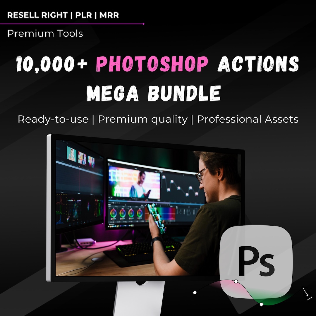 10,000+ Photoshop Actions Mega Bundle | Photo Editing, Effects, Retouching, Filters, Design ...