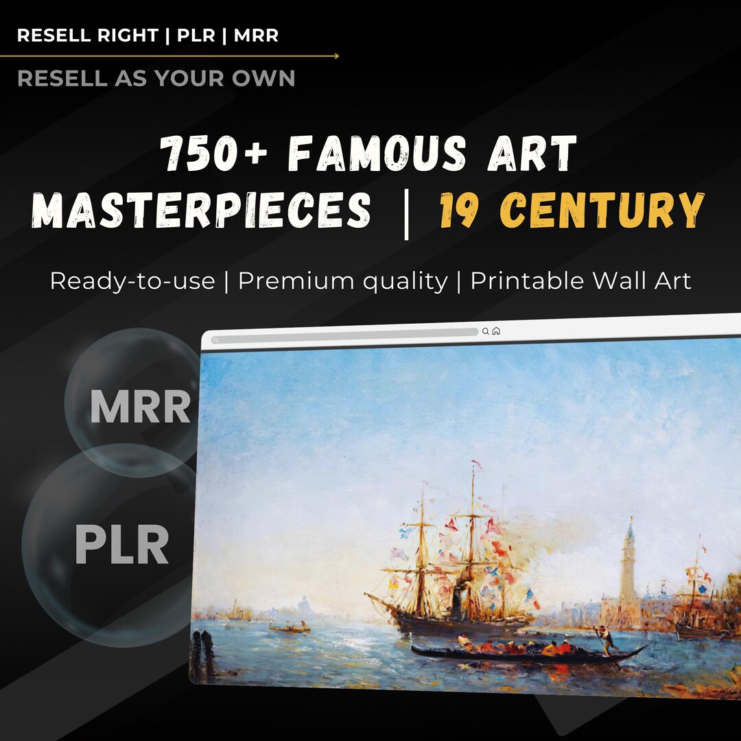 750+ 19th Century Art Masterpieces Bundle | Romanticism, Realism ...