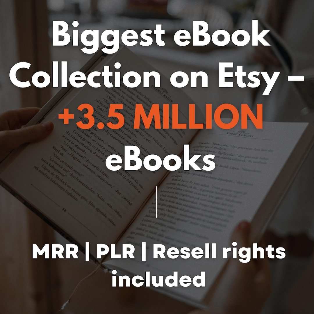 3.5 Million Ebook Bundle | Ultimate Collection With Full Resale Rights (MMR), PLR, Resell Ebook ...
