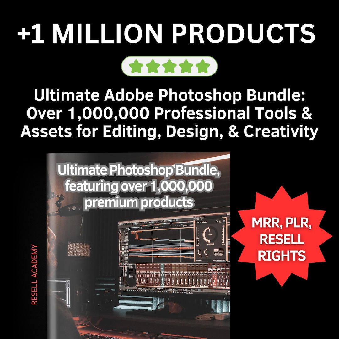 Ultimate Adobe Photoshop Bundle - Photo Editing, Graphic Design, Adobe ...
