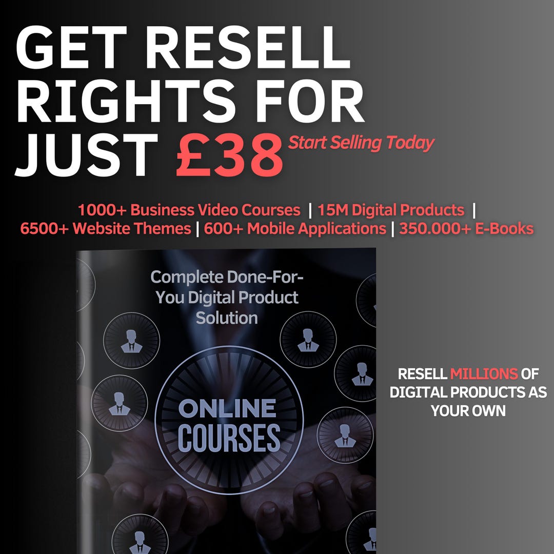 Ultimate 2800+ Online Courses Bundle + 28 Million Bonus Digital Products | PLR, MRR, Resell ...