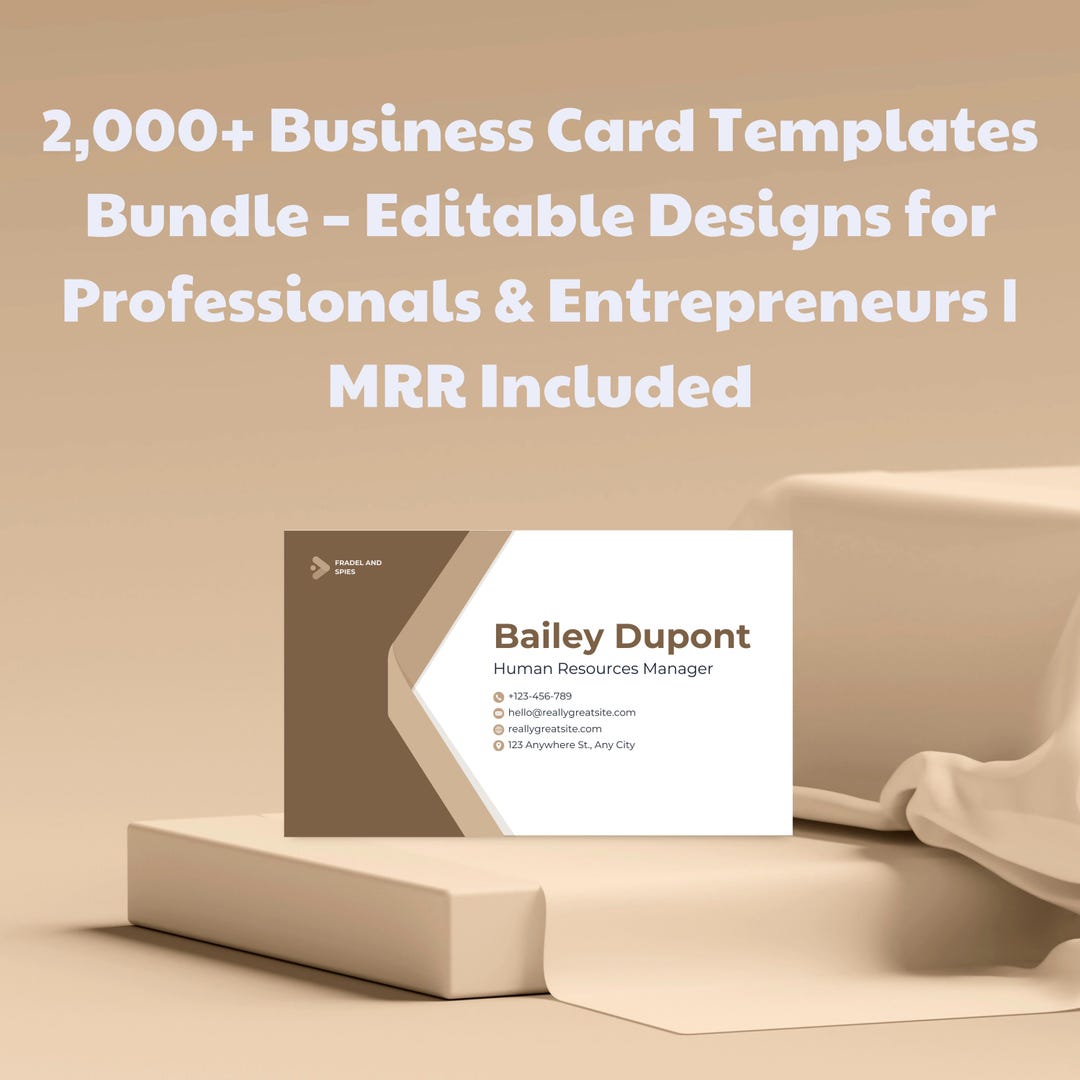 2,000+ Business Card Templates Bundle – Editable Designs for ...