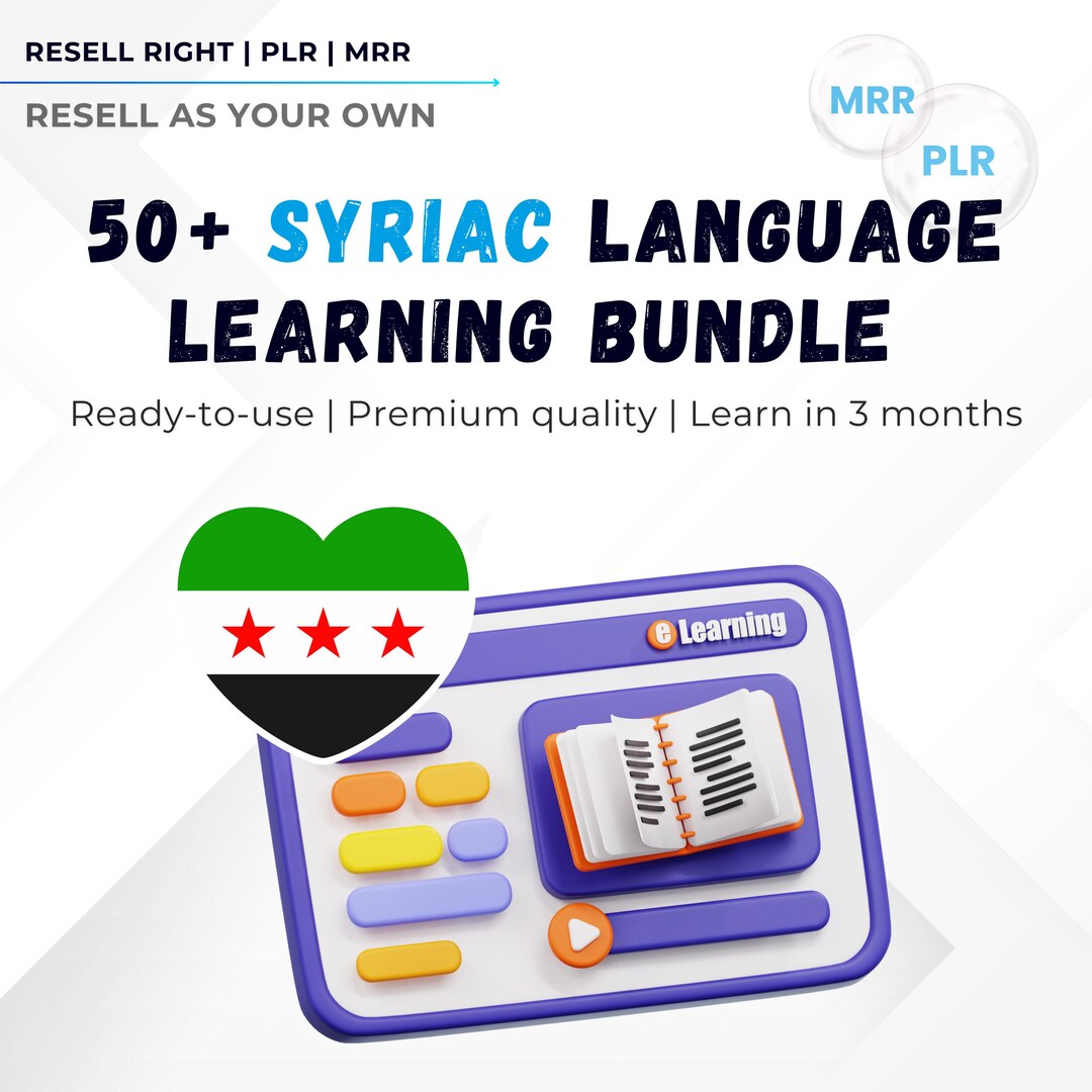 50+ Syriac Language Learning Bundle | Classical & Liturgical Syriac ...