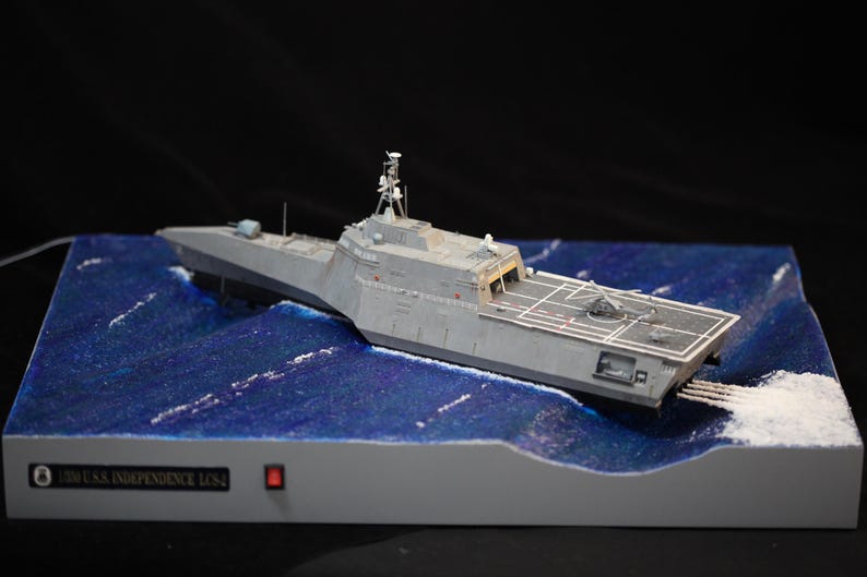 US Naval Warship Scale Model Replica - Customized Lighted USS ...
