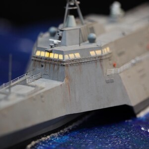 US Naval Warship Scale Model Replica - Customized Lighted USS ...