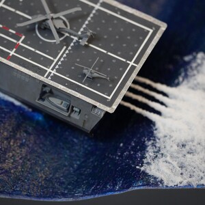 US Naval Warship Scale Model Replica - Customized Lighted USS ...