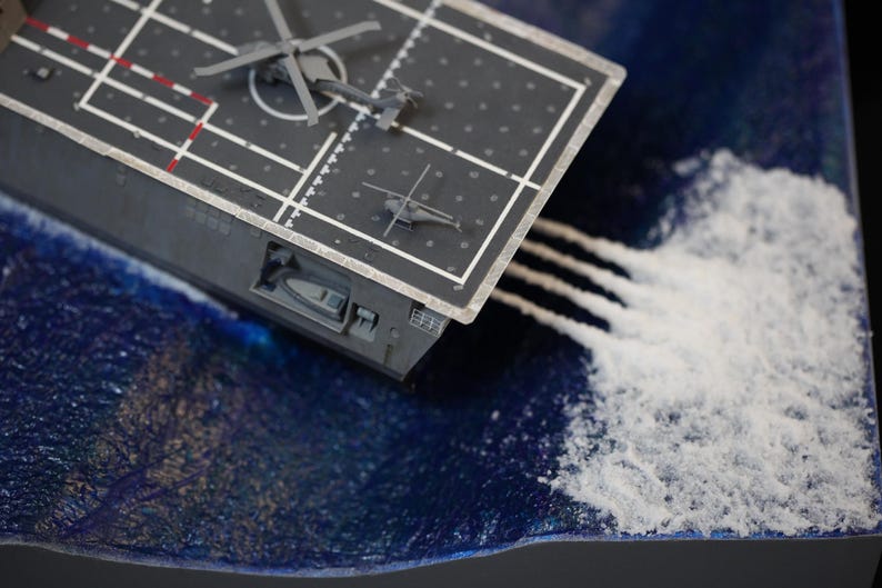 US Naval Warship Scale Model Replica - Customized Lighted USS ...