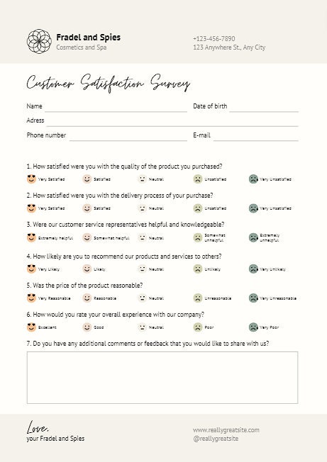 10 Survey Template Ideas - Etsy