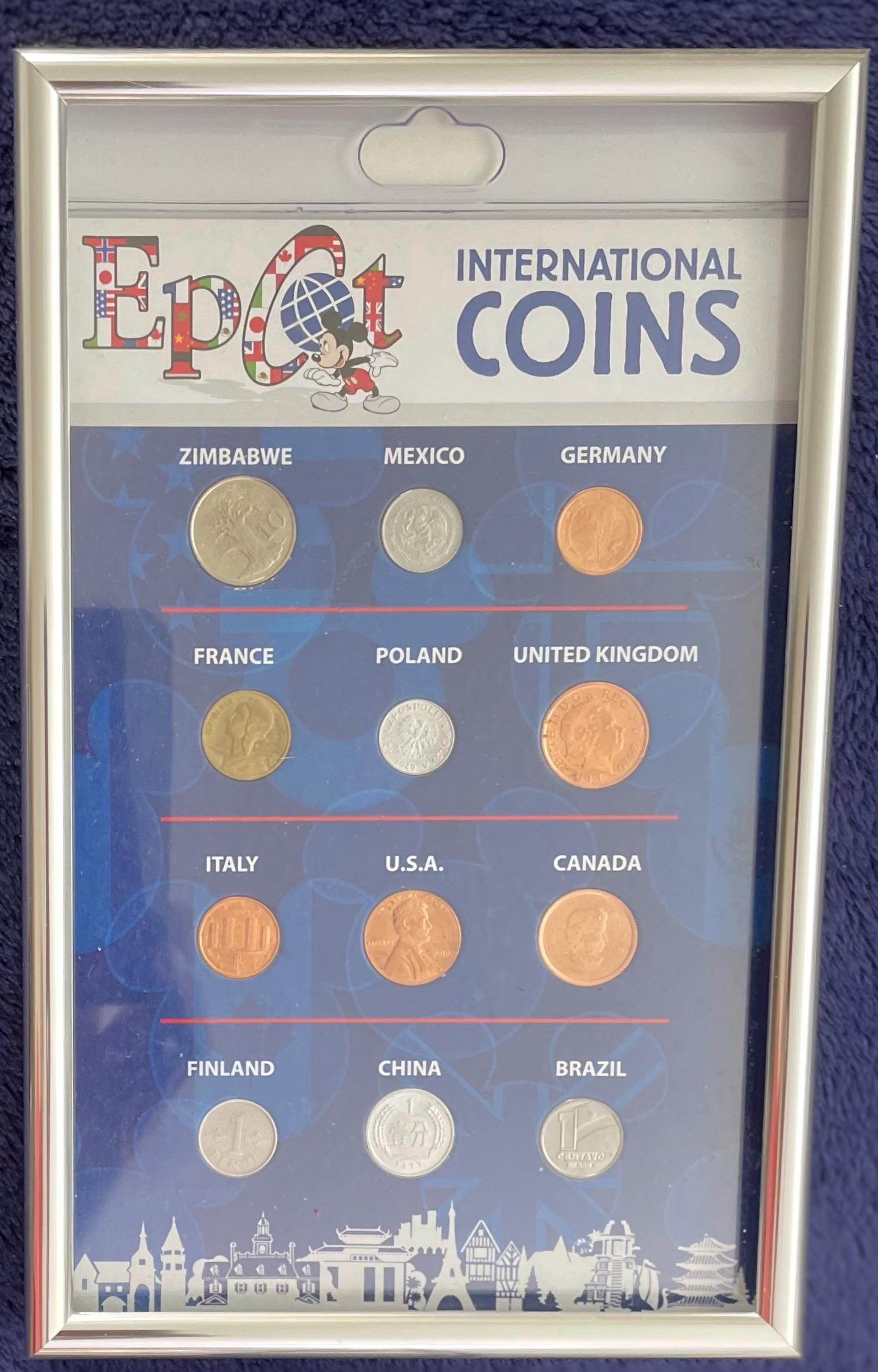 Disney Epcot International COINS of THE WORLD Set of 12 Uncirculated in ...