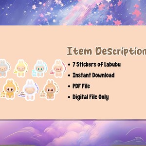Cute Labubu Words With Names Stickers PNG, Funny Monster Friends Png ...