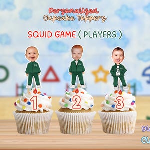 Squidgame Cupcake Toppers - Etsy