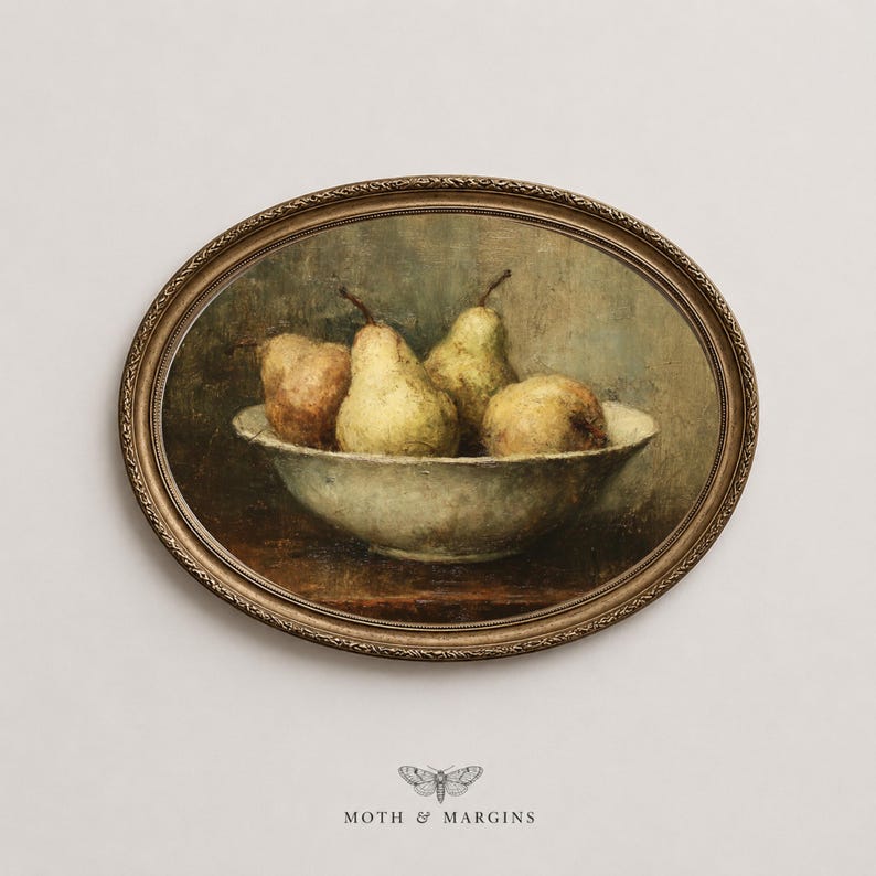 Vintage Fruit Still Life Printable Art Set of 3 Antique Kitchen Prints ...
