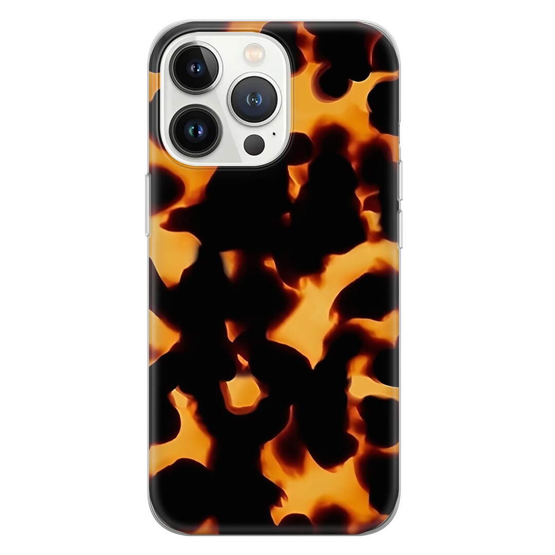 Tortoise Shell Phone Case Fashion Cover for iPhone 16 Pro Max, 15 Plus ...