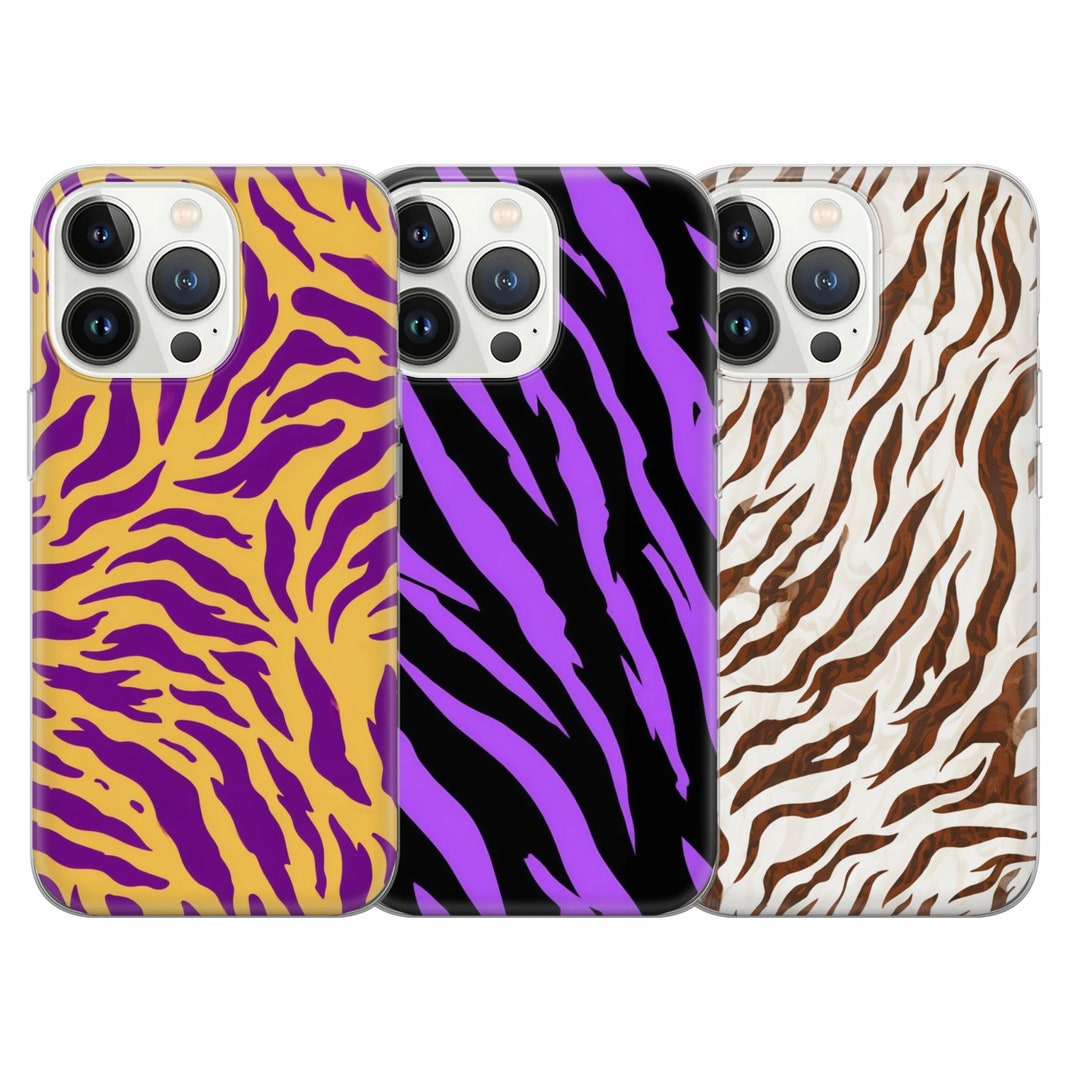 Zebra Stripes Phone Case Animal Print Cover iPhone 16 Pro Max, 15 Plus ...