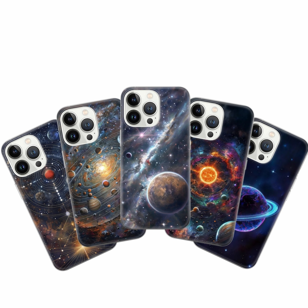 Astrology Space Phone Case Celestial Planet Cover iPhone 16 Pro, 15, 14 ...