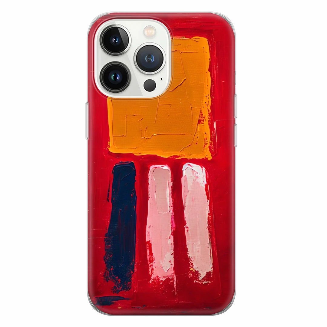 Abstract Painting Phone Case 3D Texture Cover for iPhone 16 Pro Max, 15 ...