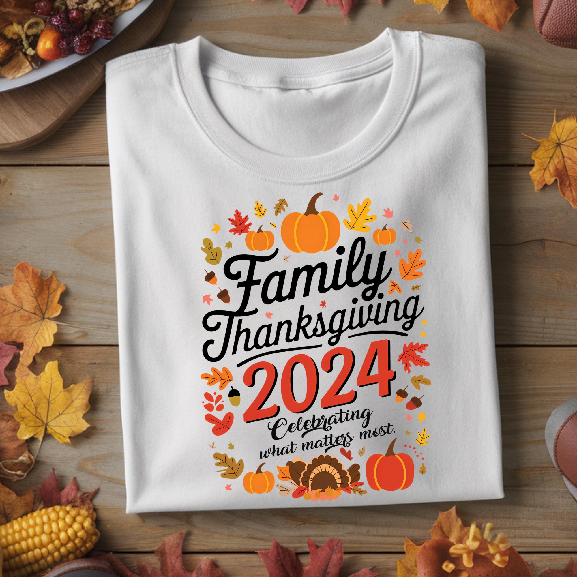 Thanksgiving 2024 PNG Family Reunion Group Thanksgiving Shirts Design ...