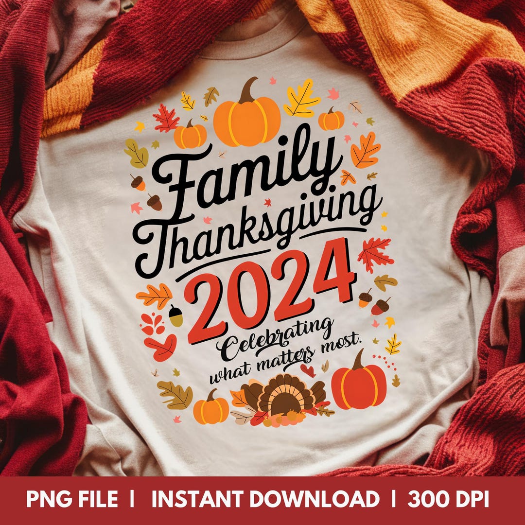 Thanksgiving 2024 PNG Family Reunion Group Thanksgiving Shirts Design ...