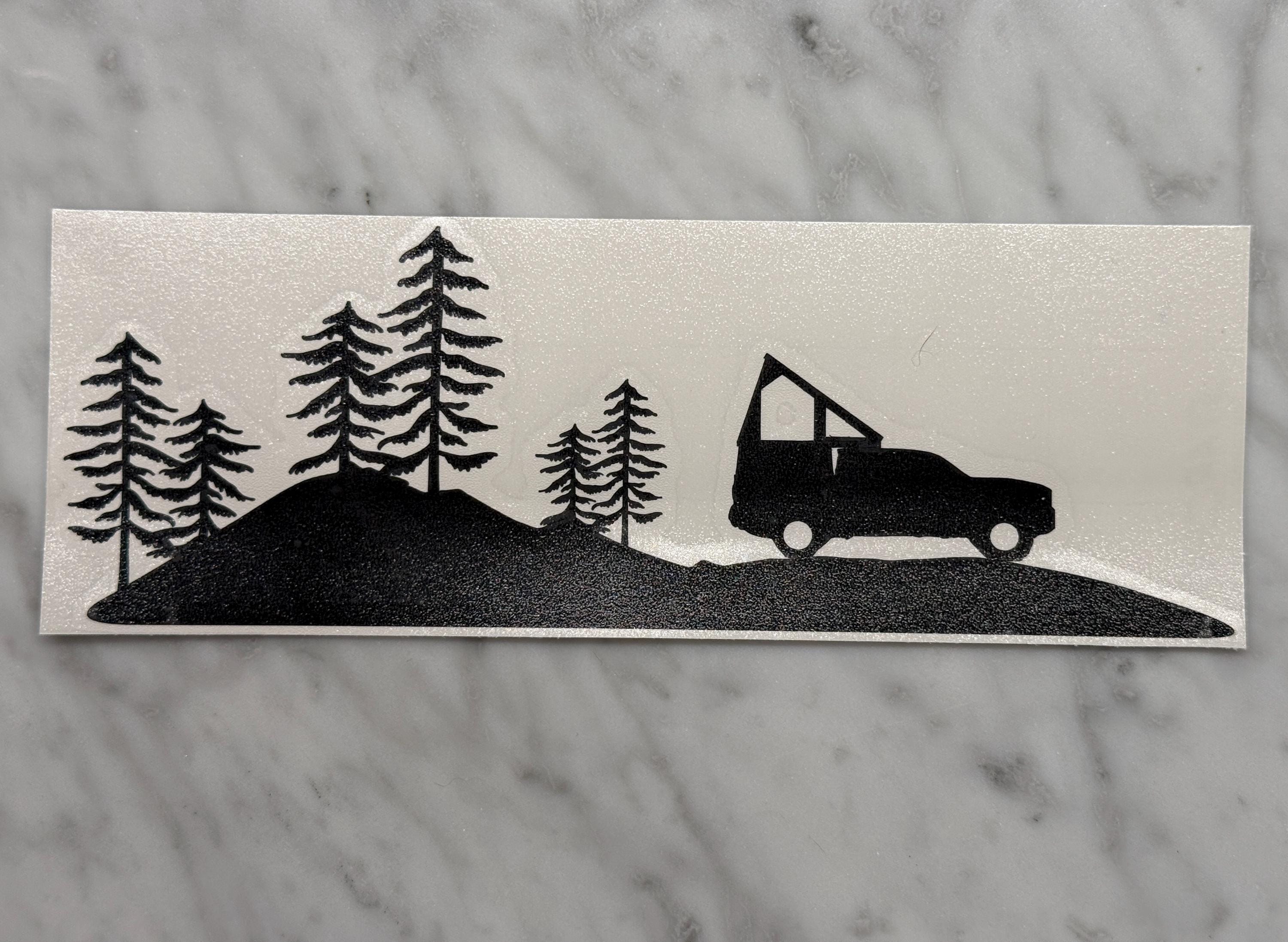 Truck Overlanding Decal - Car Emblem Sticker, Vinyl Logo Sticker, Truck ...