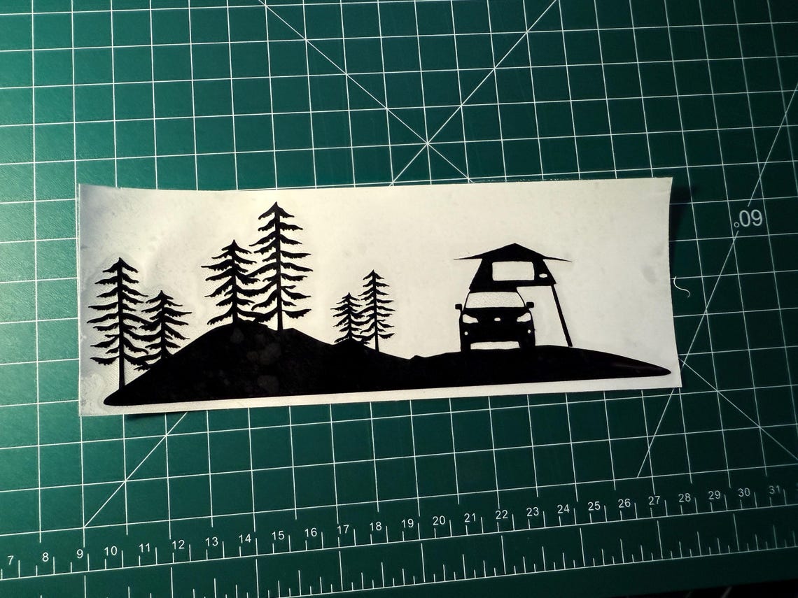 Subaru Overlanding Decal: Rooftop Tent Vinyl Car Emblem Sticker - Etsy