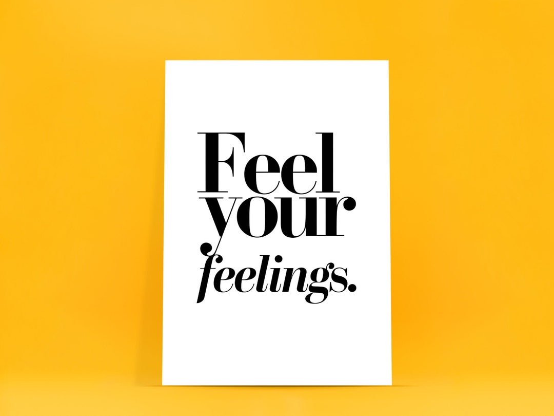 Feelings Printable Black and White, Therapy Office Decor, Psychology ...