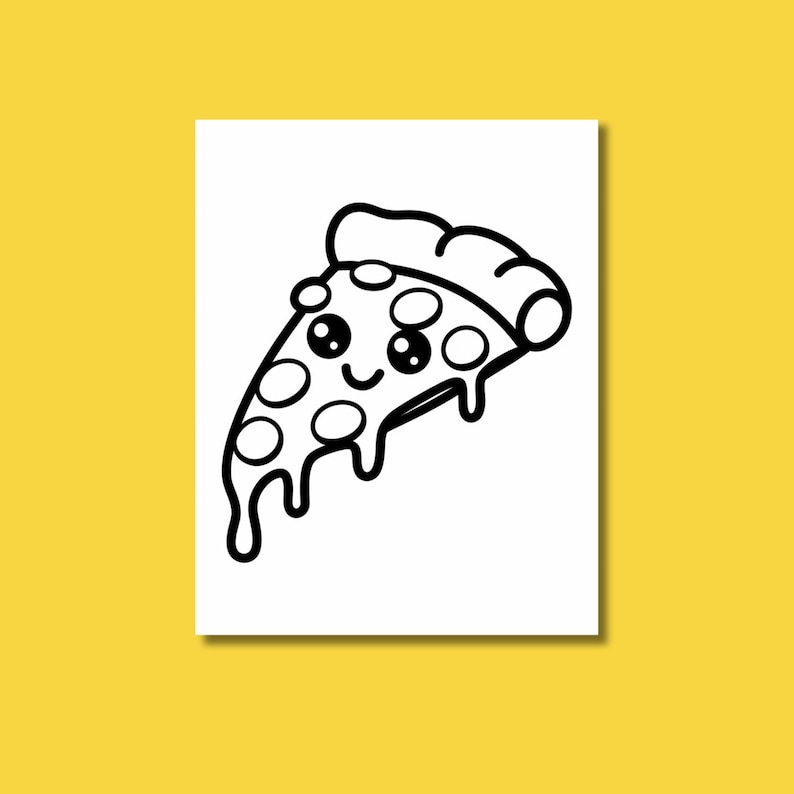 Food Coloring Pages for Kids and Adults, Instant Download - Etsy