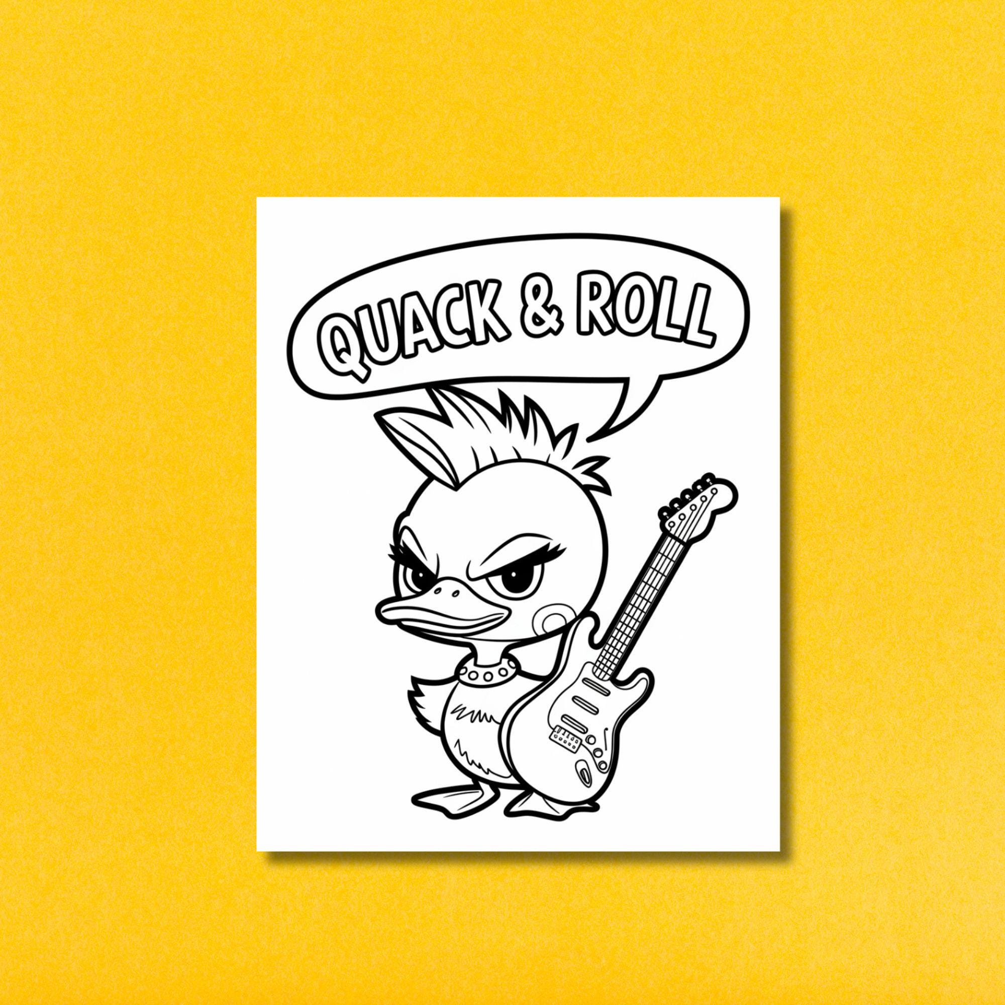 Printable Funny Duck Coloring Pages for Adults | Cute and Sassy Ducks ...