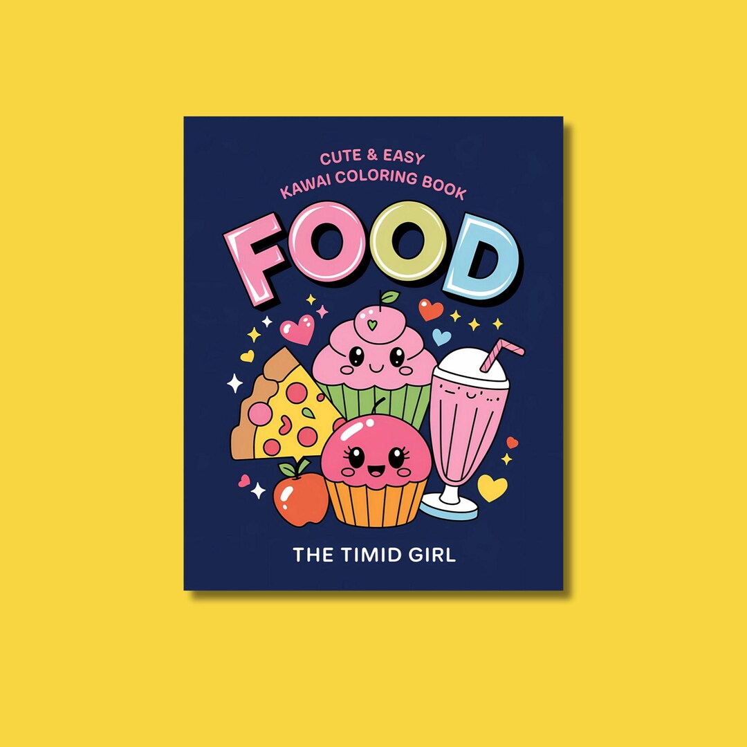 Easy Cute Kawaii Food Coloring Pages | Adorable Printable Snacks ...
