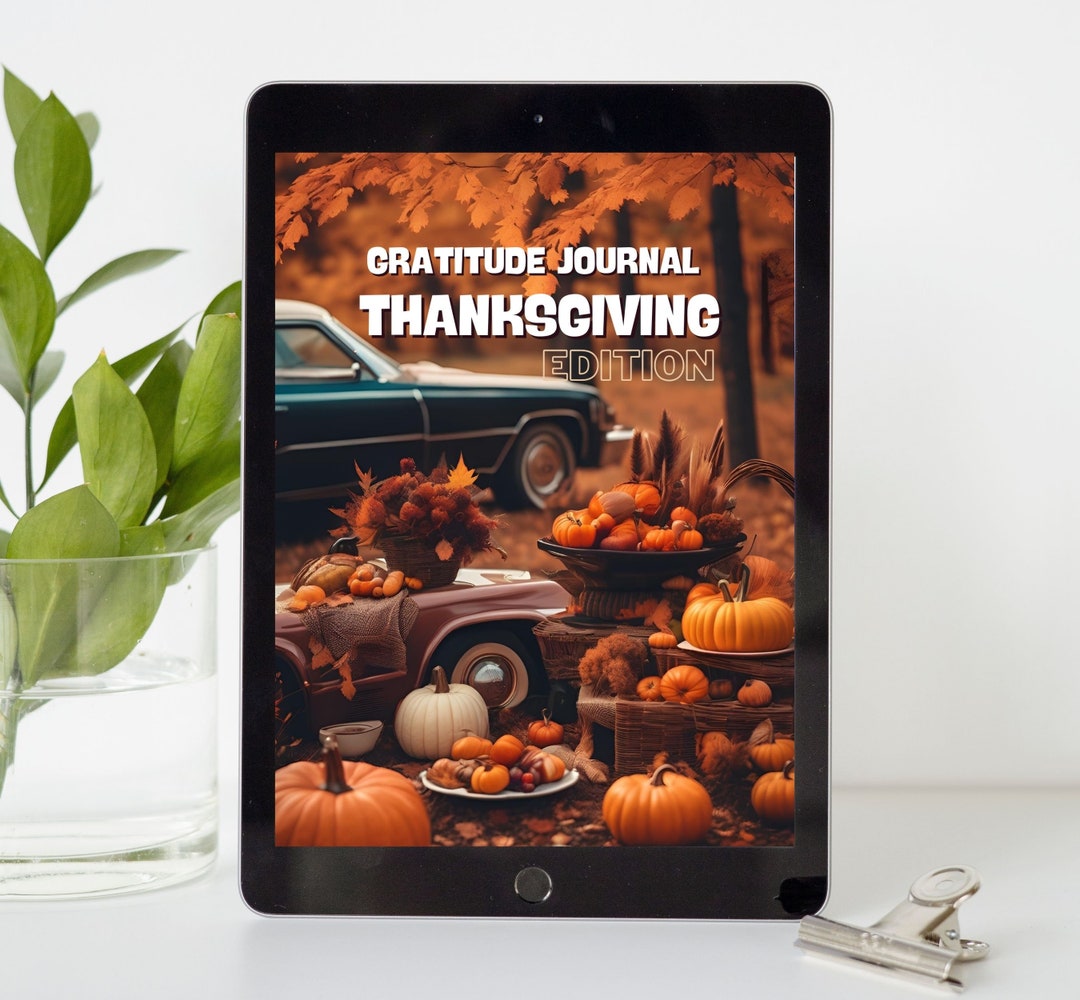 Printable Thanksgiving Gratitude Journal With Prompts Fall Reflection ...