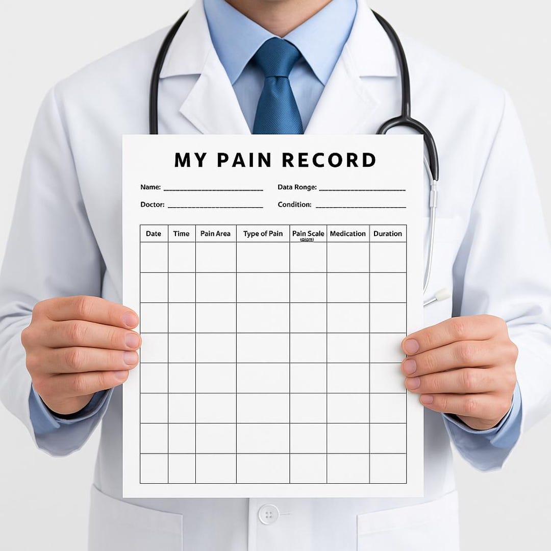 Daily Pain Tracker Printable: Pain Log for Seniors (PDF Download) - Etsy
