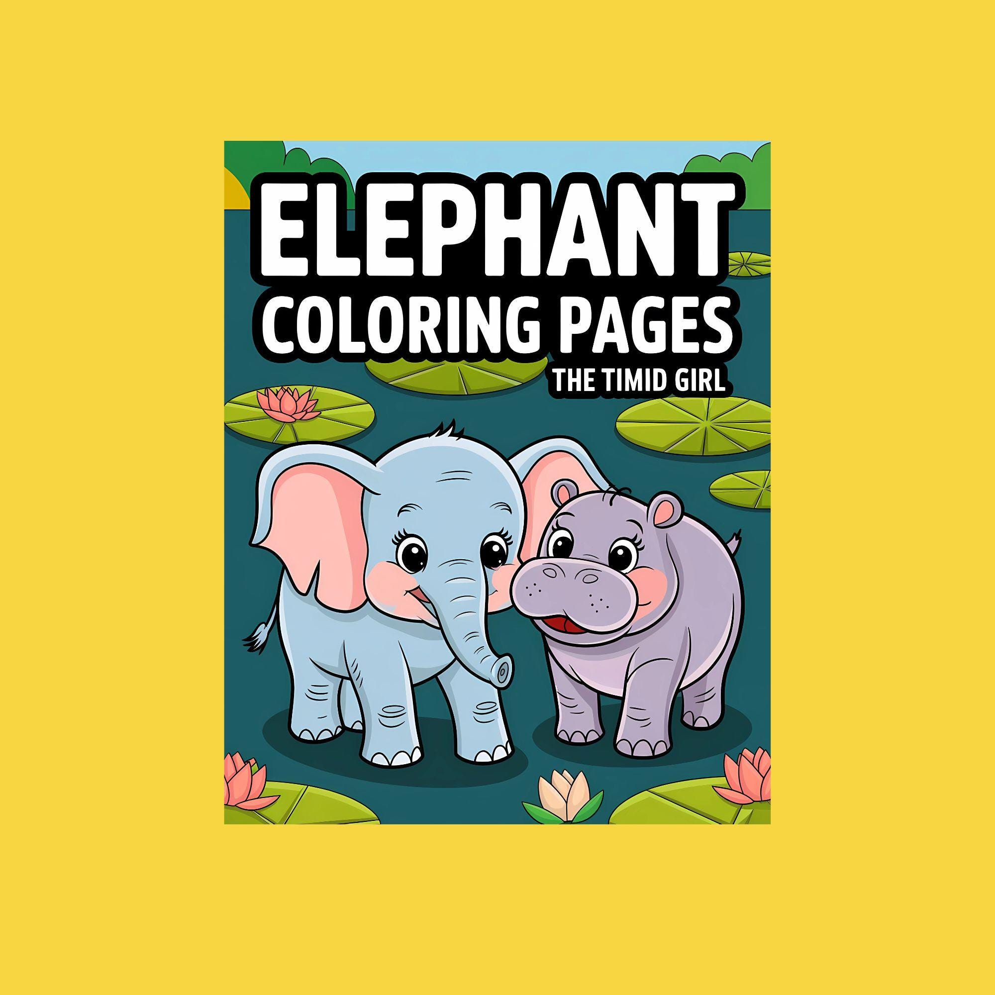 Baby Elephant Coloring Pages Printable | Cute and Easy Elephant ...