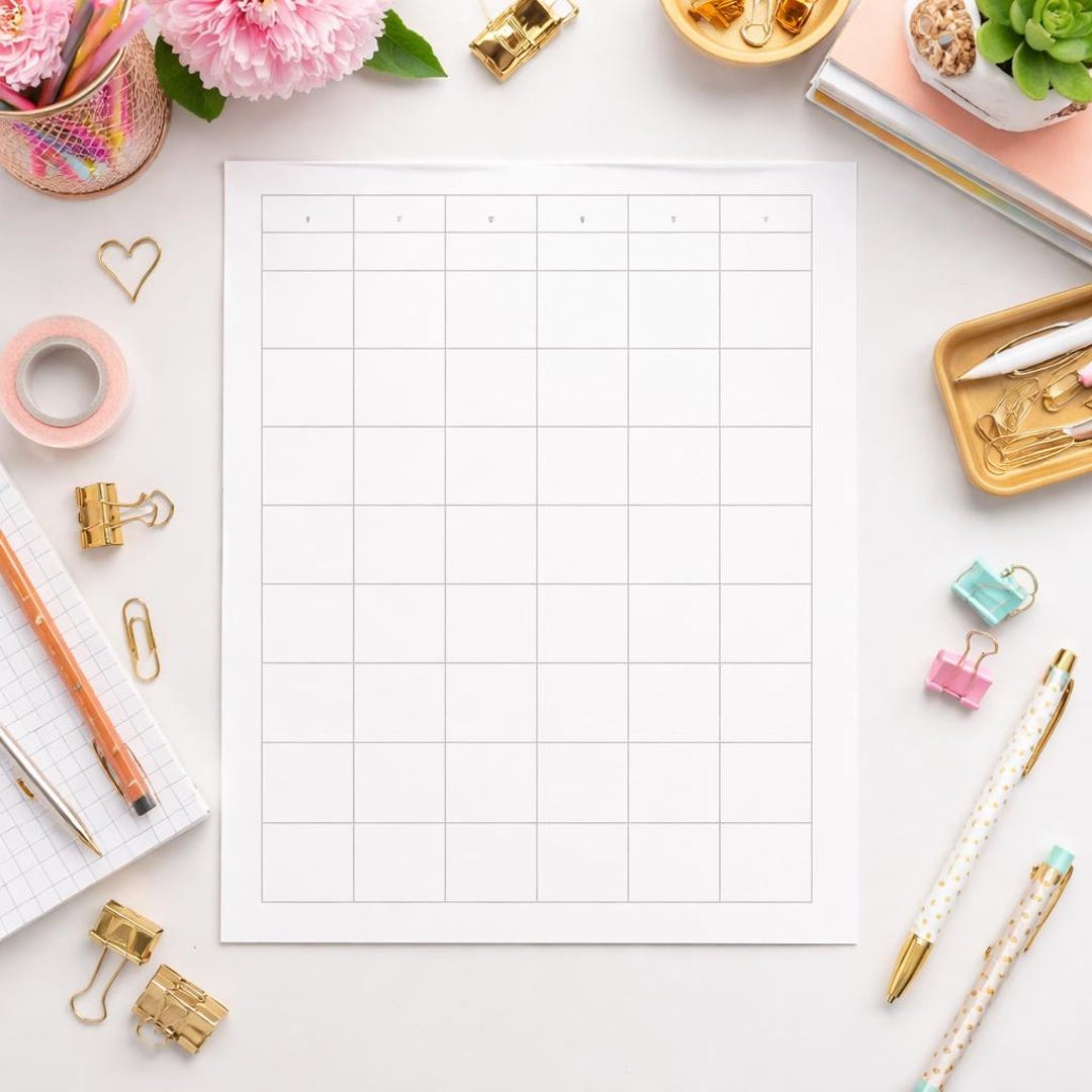 Printable Blank Timetable Sheet | Weekly Schedule Planner | Minimalist ...