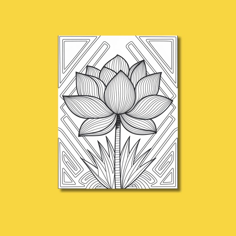 Printable Lotus Flower Coloring Pages PDF | Mindfulness & Relaxation ...