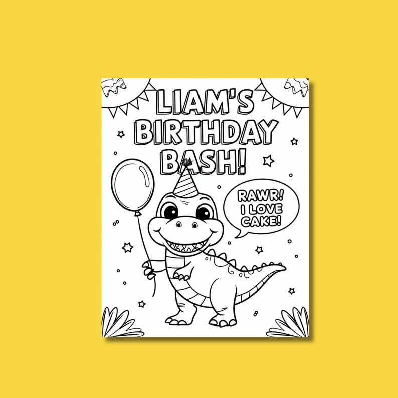 Personalized Funny Happy Birthday Coloring Pages for Kids and Adults ...