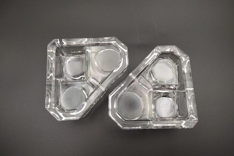 Vintage German Partylite Three-tier Castle Lead Crystal Glass Tealight ...