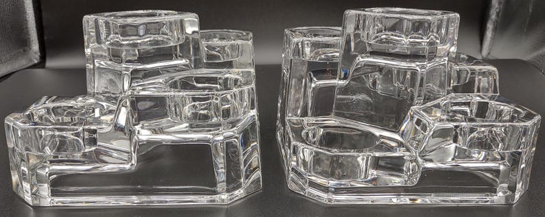 Vintage German Partylite Five-tier Castle Lead Crystal Glass Tealight ...
