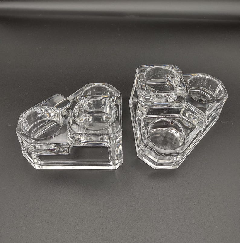 Vintage German Partylite Three-tier Castle Lead Crystal Glass Tealight ...