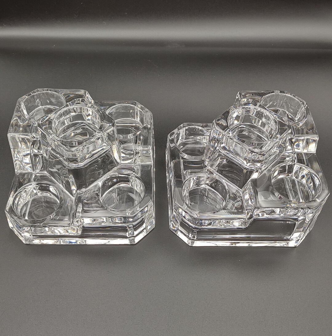 Vintage German Partylite Five-tier Castle Lead Crystal Glass Tealight ...