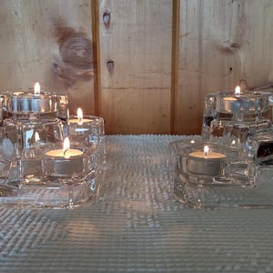 Vintage German Partylite Five-tier Castle Lead Crystal Glass Tealight ...