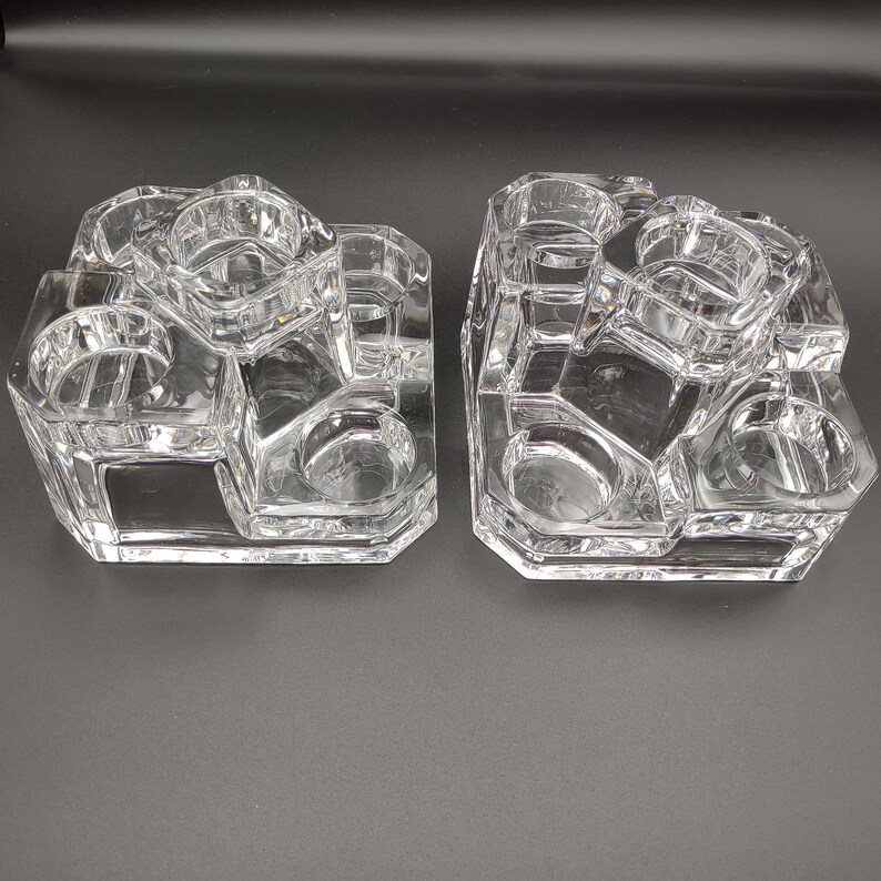 Vintage German Partylite Five-tier Castle Lead Crystal Glass Tealight ...