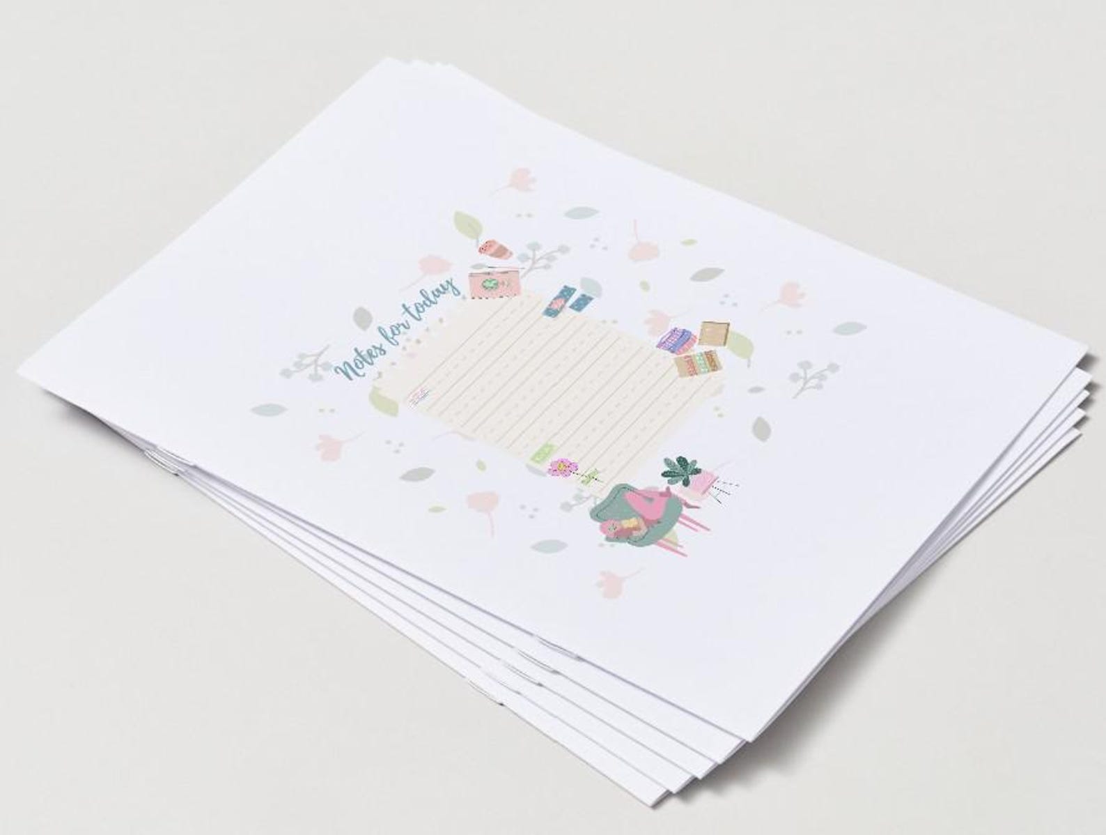 Printable Small Elegant Digital Notes for Today – Daily Planner to ...