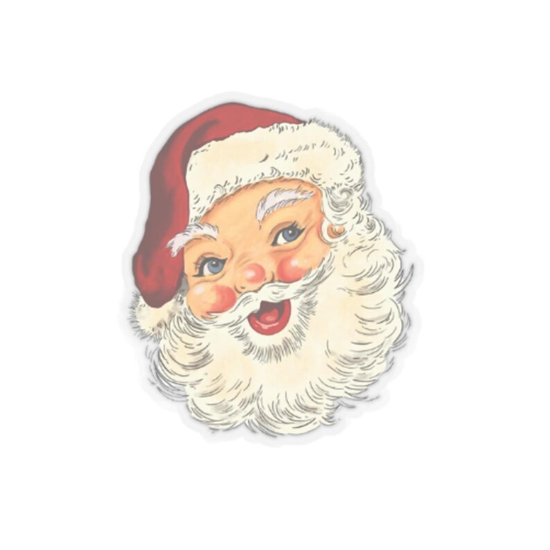 Santa Sticker Vintage Santa - Etsy
