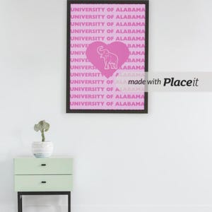 University of Alabama Print - Etsy