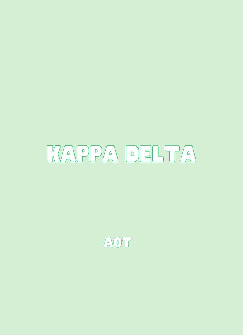 KAPPA DELTA PRINTS - Etsy