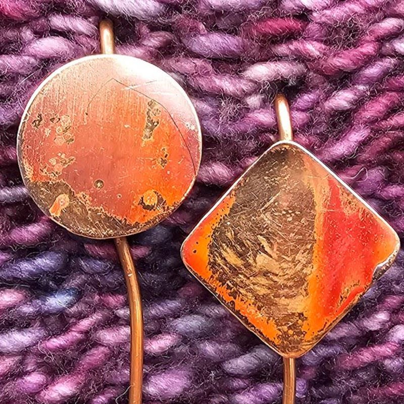 Copper Shawl Pin - Etsy