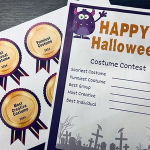 Halloween Party Printable Bundle. Includes: 3 Games, Costume Contest ...
