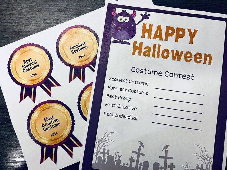 Halloween Party Printable Bundle. Includes: 3 Games, Costume Contest ...
