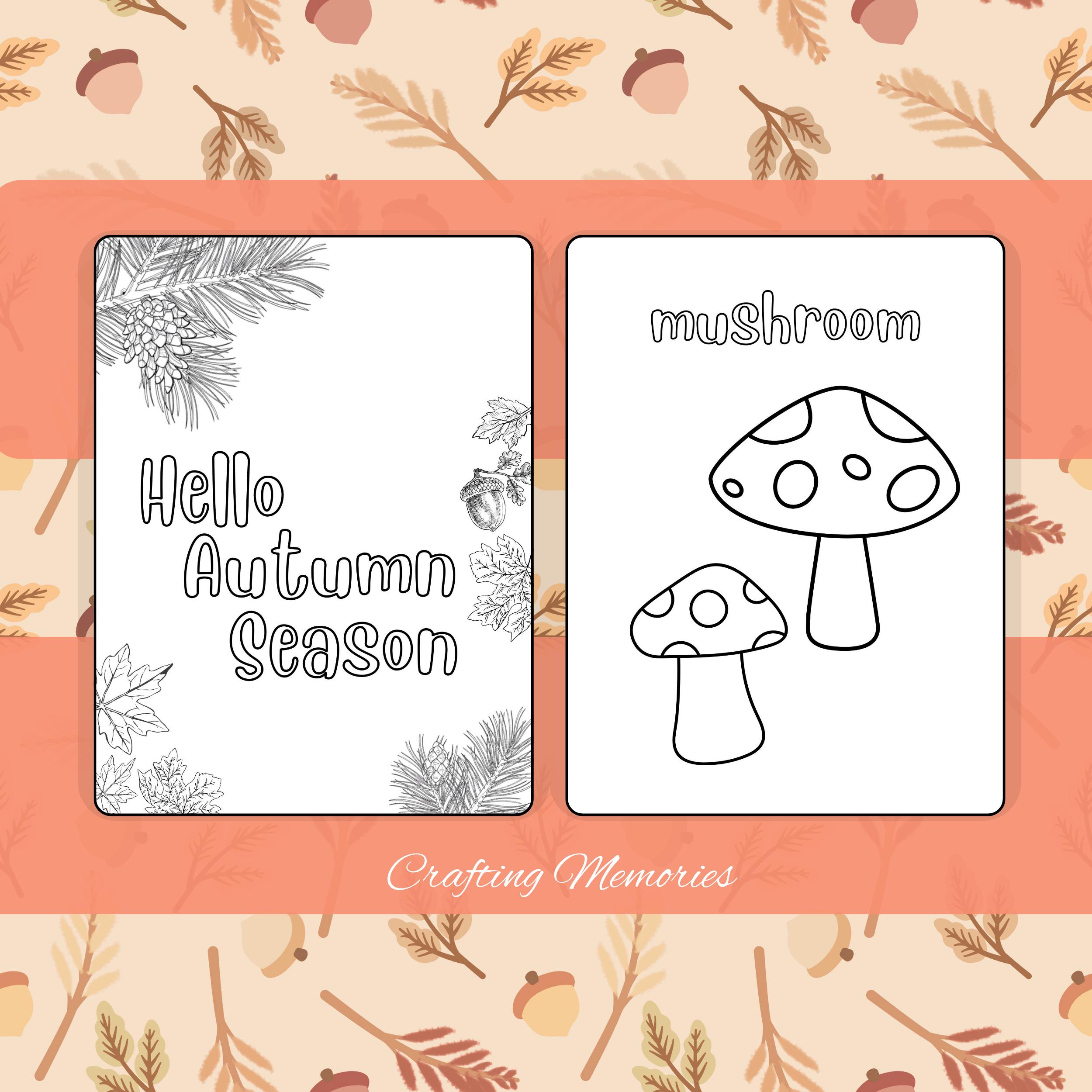 Easy Full Page Fall Autumn Leaf Coloring Pages for Kids Printable ...